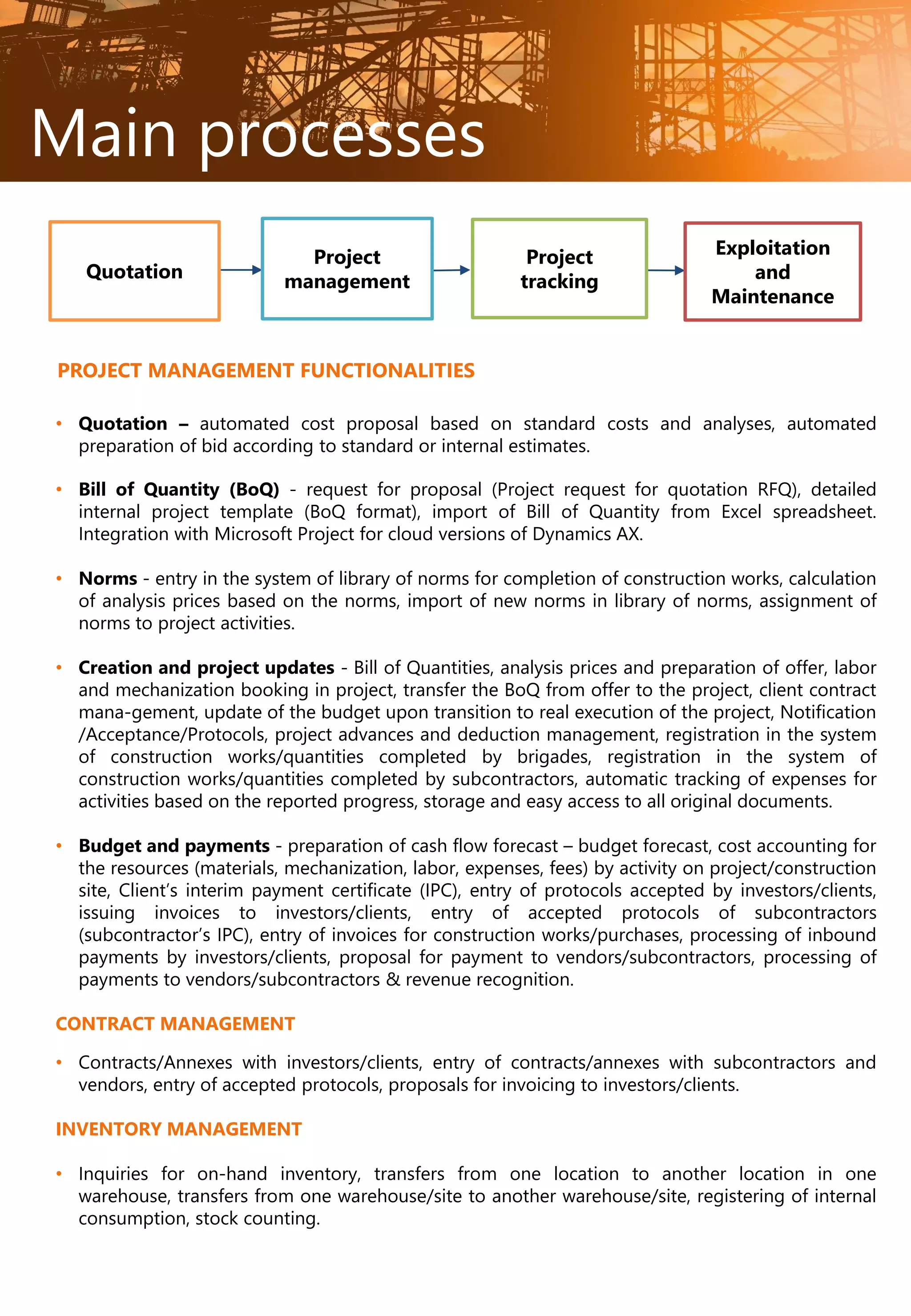 Dynamics 365-construction-brochure-en-1 | PDF