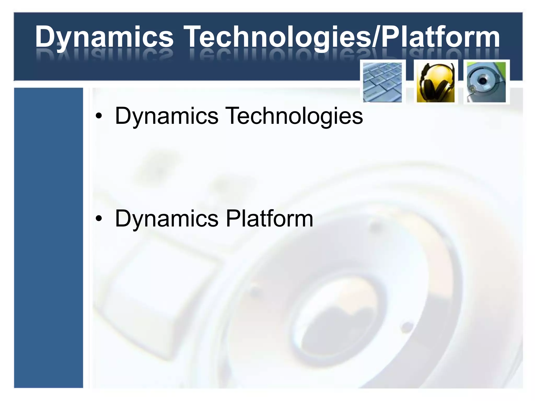 Sunshine(tm) Dynamics CRM | PPTX