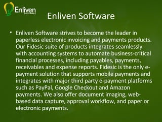 Dynamics GP User Group Presentation | Electronic Invoicing and Payments ...