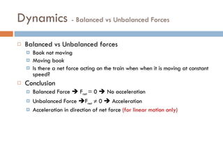 Dynamics 1 - Forces | PPT