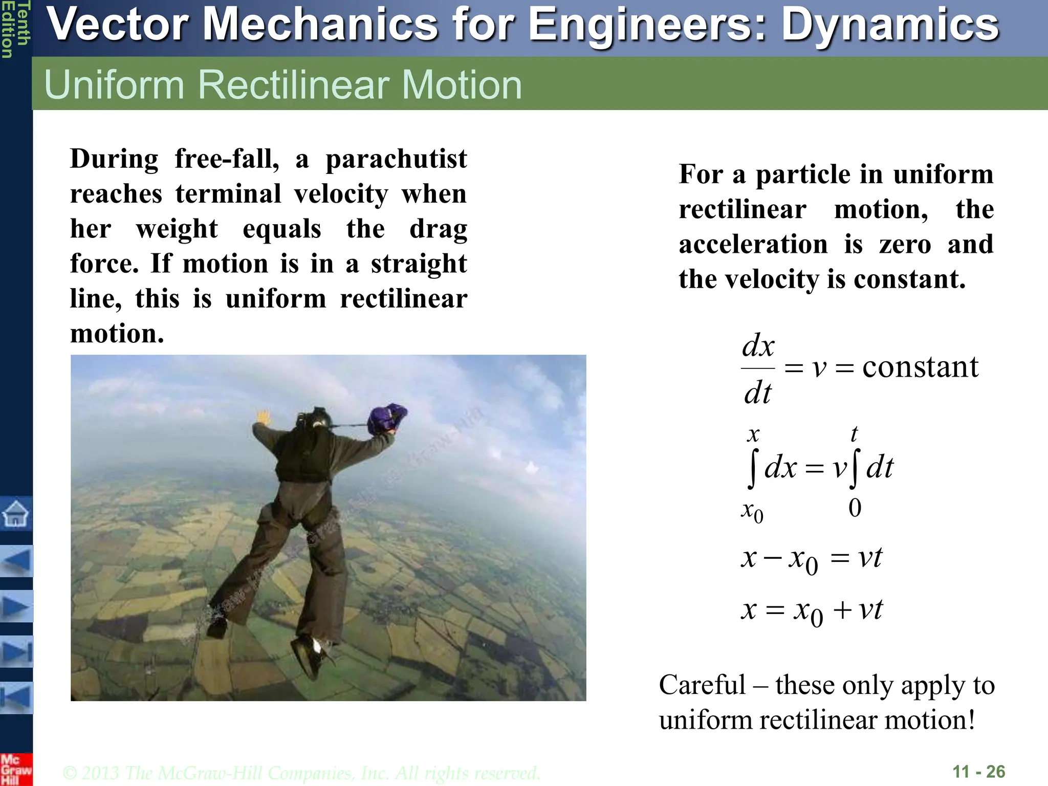 dynamics11lecture kinematics of particles.ppt | Physics | Science