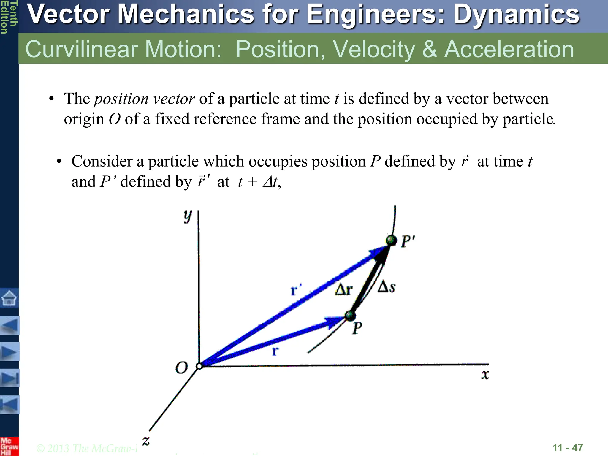 dynamics11lecture kinematics of particles.ppt | Physics | Science