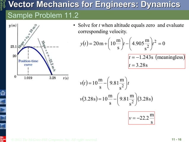 dynamics11lecture kinematics of particles.ppt | Physics | Science