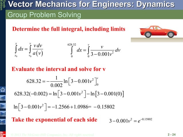 dynamics11lecture kinematics of particles.ppt | Physics | Science