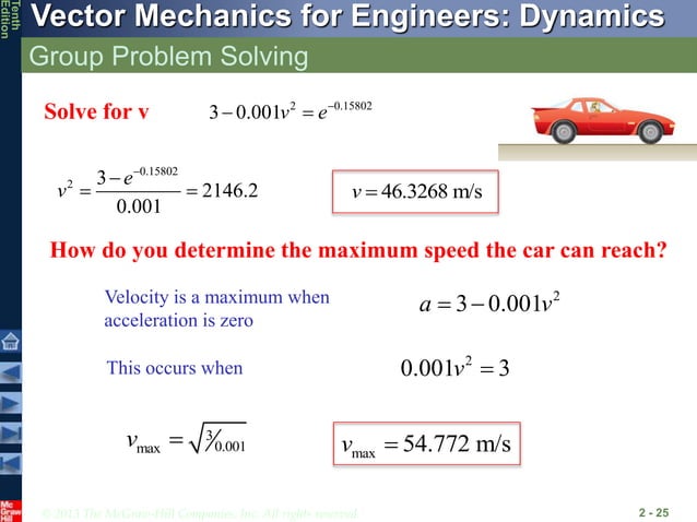 dynamics11lecture kinematics of particles.ppt | Physics | Science