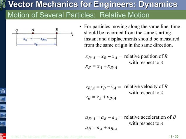 dynamics11lecture kinematics of particles.ppt | Physics | Science