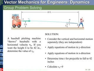 dynamics11lecture kinematics of particles.ppt