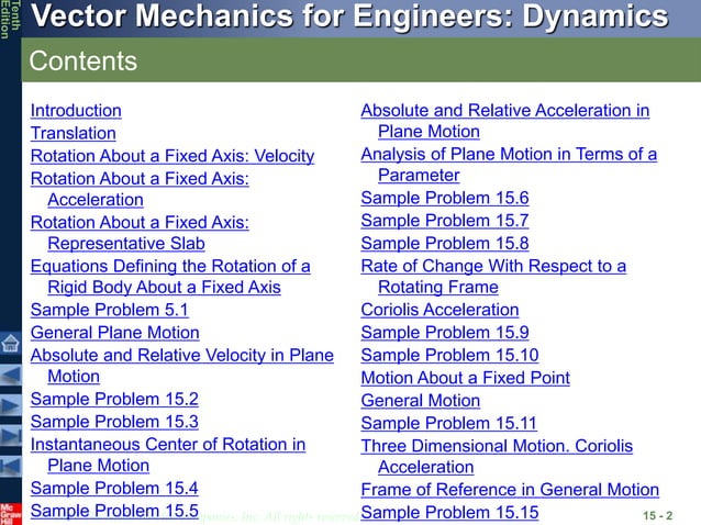 dynamics15lecture kinematics of of rigid bodies.ppt | Physics | Science