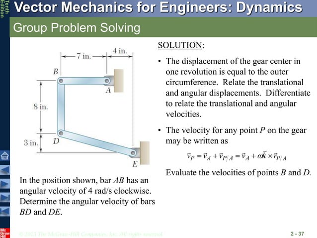 dynamics15lecture kinematics of of rigid bodies.ppt | Physics | Science