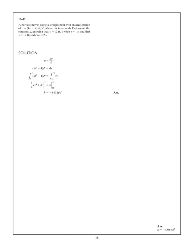 Solutions for Problems in Dynamics (15th Edition) by Russell Hibbeler | PDF