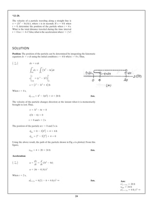 Solutions for Problems in Dynamics (15th Edition) by Russell Hibbeler | PDF