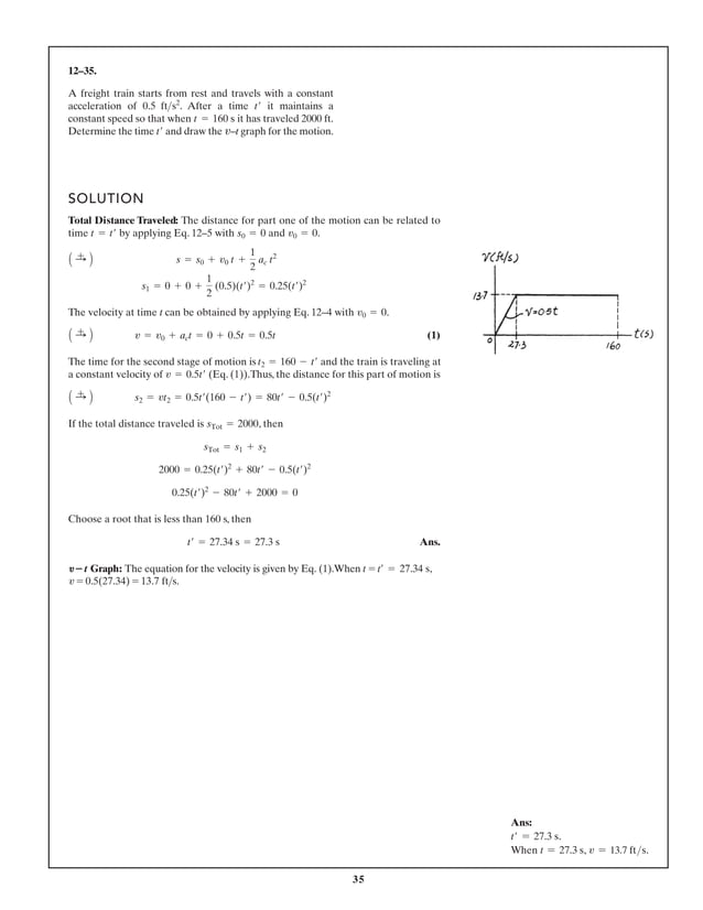 Solutions for Problems in Dynamics (15th Edition) by Russell Hibbeler | PDF
