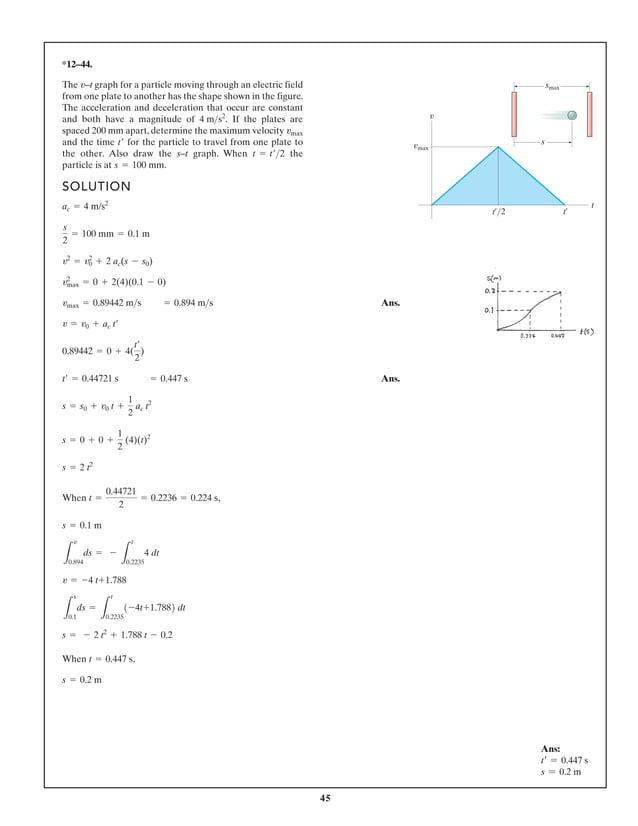 Solutions for Problems in Dynamics (15th Edition) by Russell Hibbeler | PDF