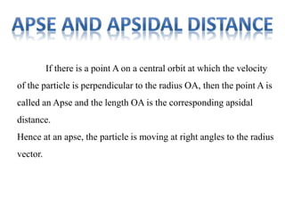 Dynamics Apse and Apsidal Distance | PPTX
