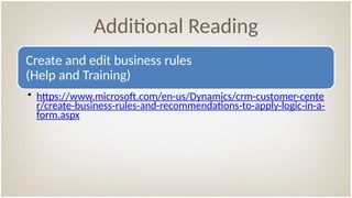 Dynamics 365 Business Rules Dynamics Dynamics | PPTX