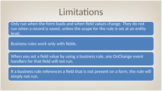 Dynamics 365 Business Rules Dynamics Dynamics | PPTX