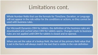 Dynamics 365 Business Rules Dynamics Dynamics | PPTX