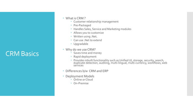 Dynamics 365 introduction and functional | PPTX