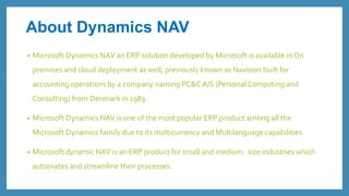 Microsoft Dynamics NAV | PPTX