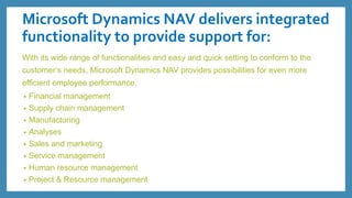 Microsoft Dynamics NAV | PPTX