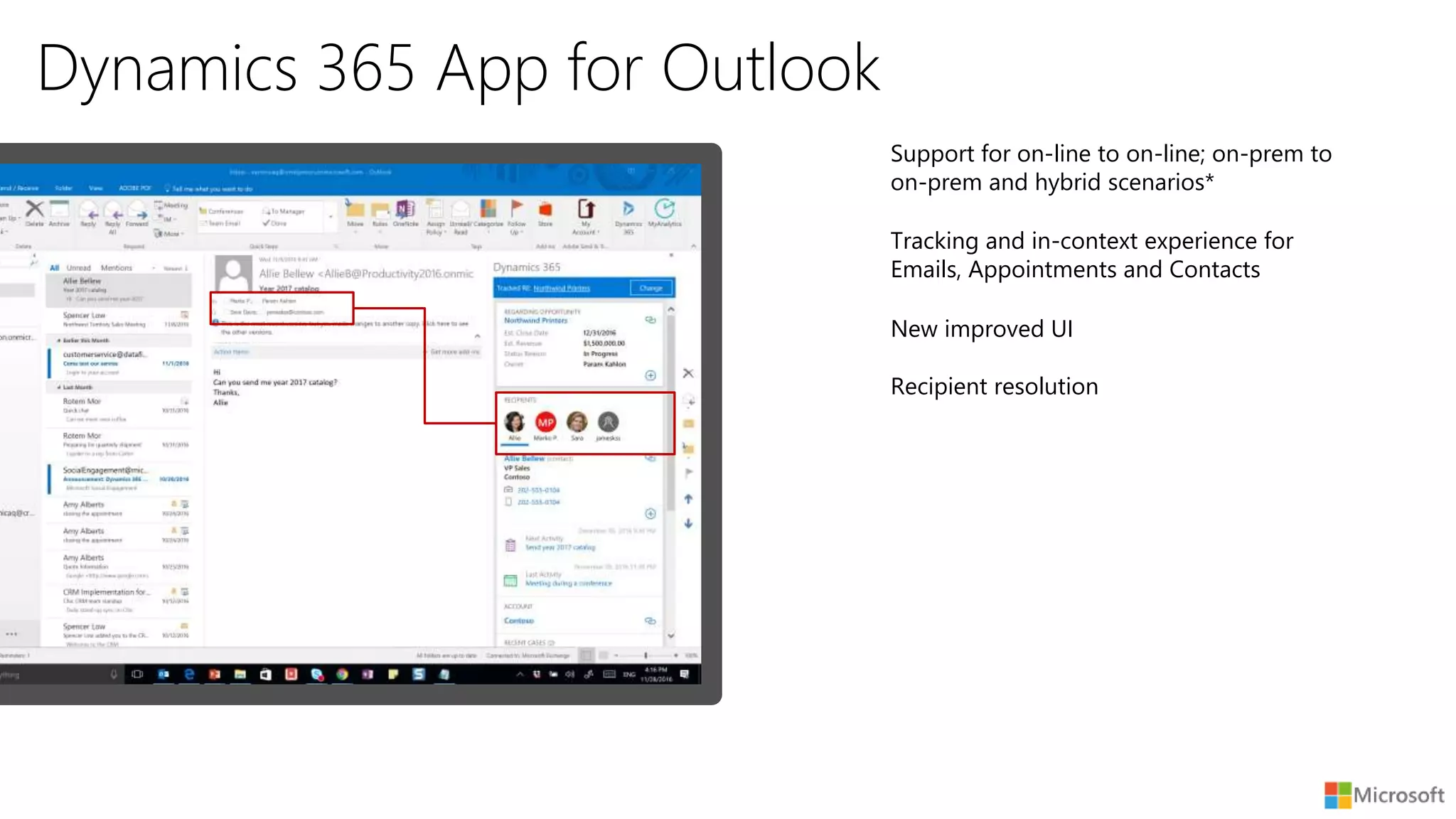 Microsoft Dynamics 365 App for Outlook | PPTX