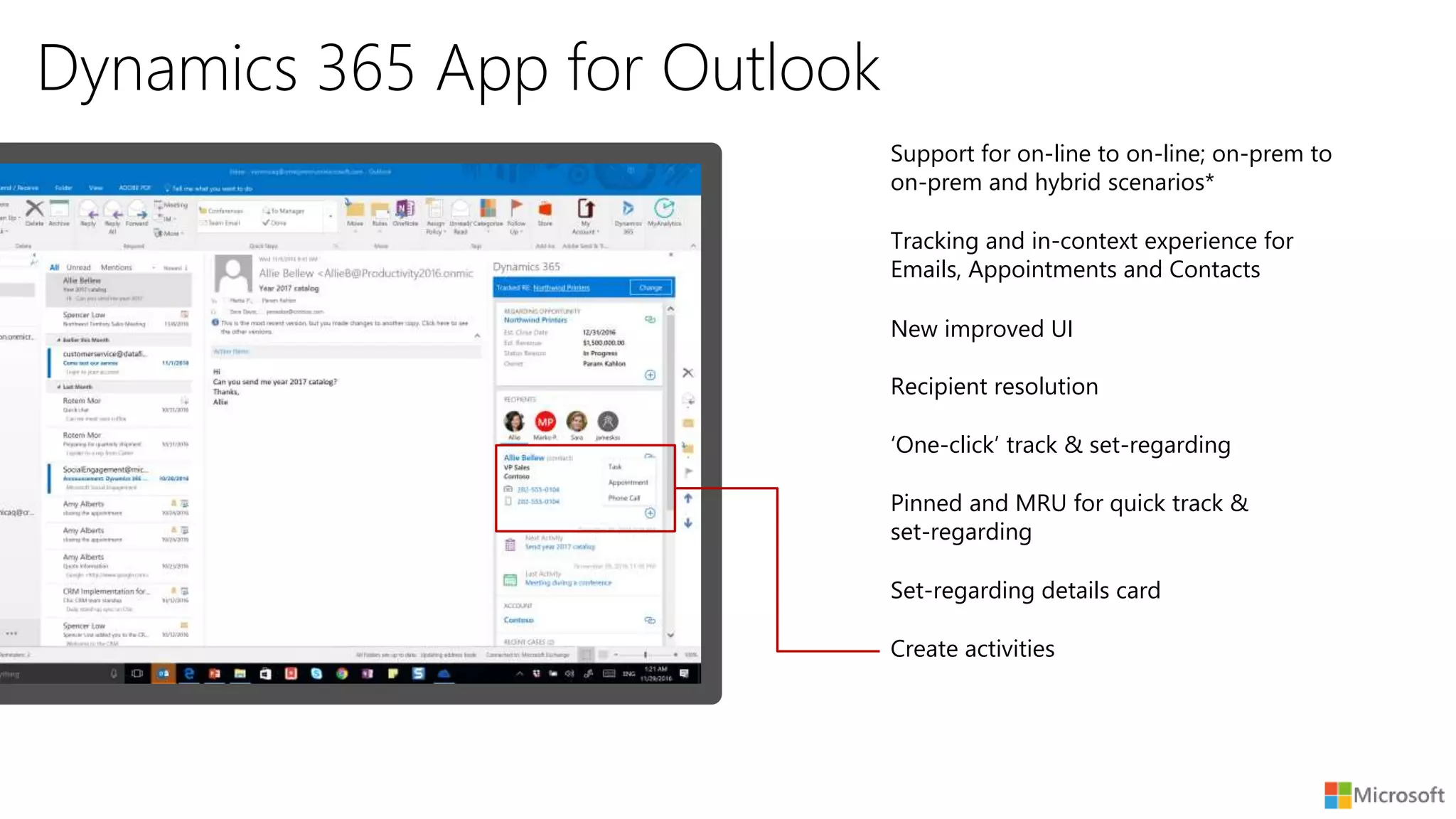 Microsoft Dynamics 365 App for Outlook | PPTX