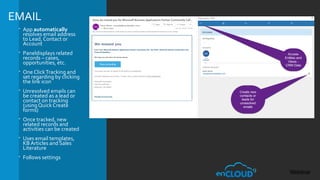 Dynamics 365 Outlook App presentation by enCloud9 | PPT