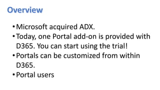Dynamics 365 Portals | PPTX