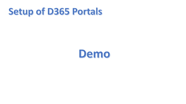Dynamics 365 Portals | PPTX | Internet | Computing