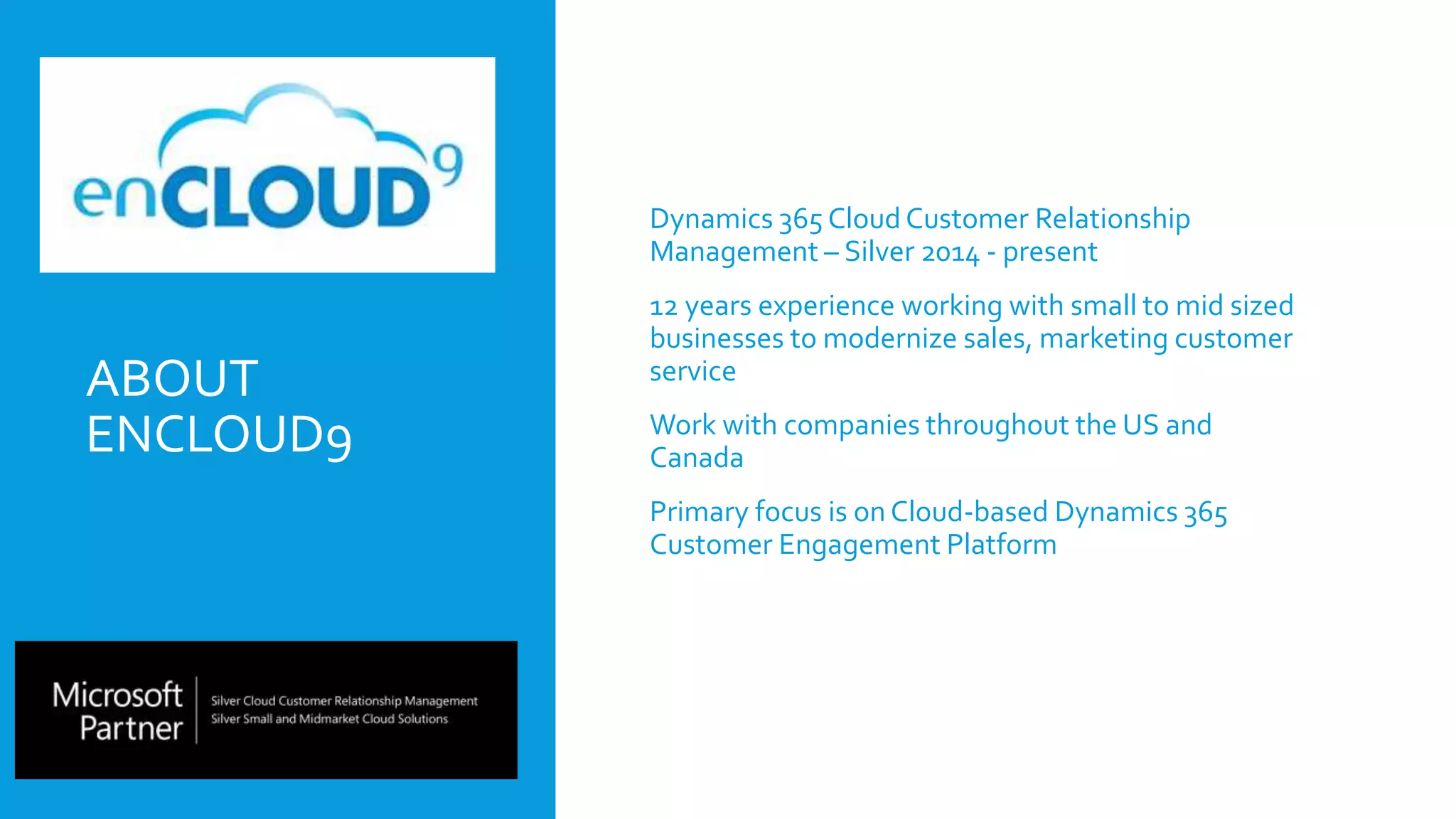 Dynamics 365 Unified Interface presentation by enCloud9 | PPTX