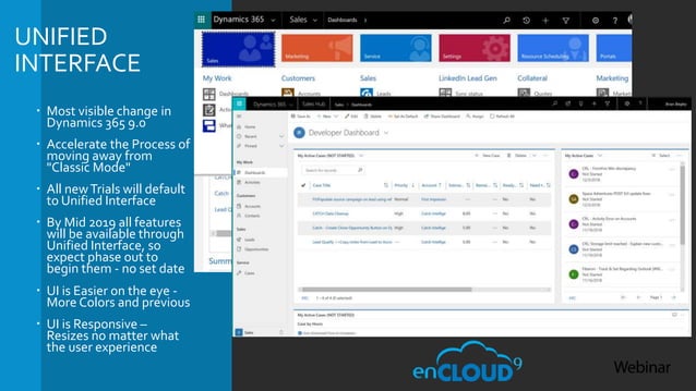 Dynamics 365 Unified Interface presentation by enCloud9 | PPTX