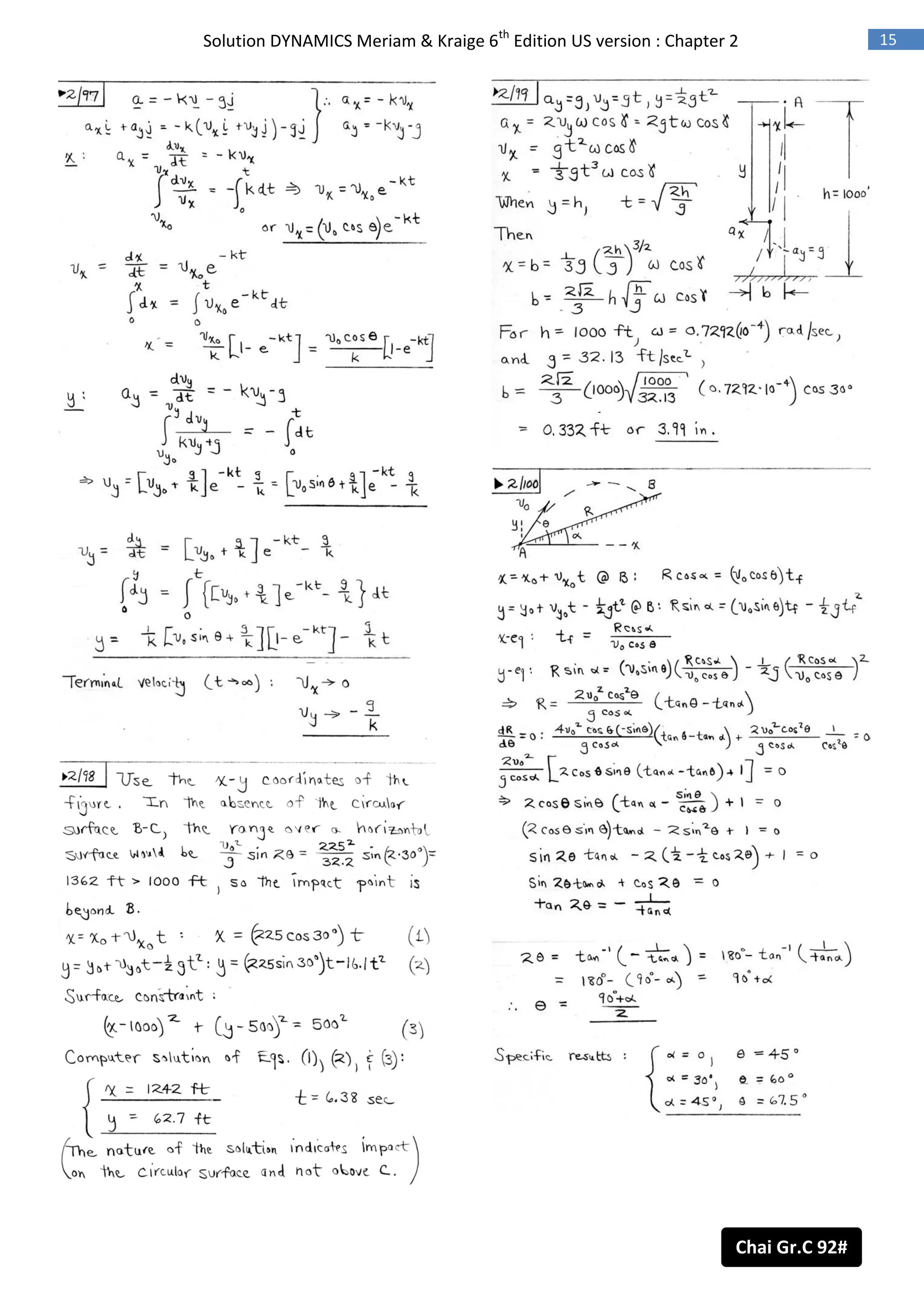 Dynamics 6th ed meriam solution | PDF | Physics | Science