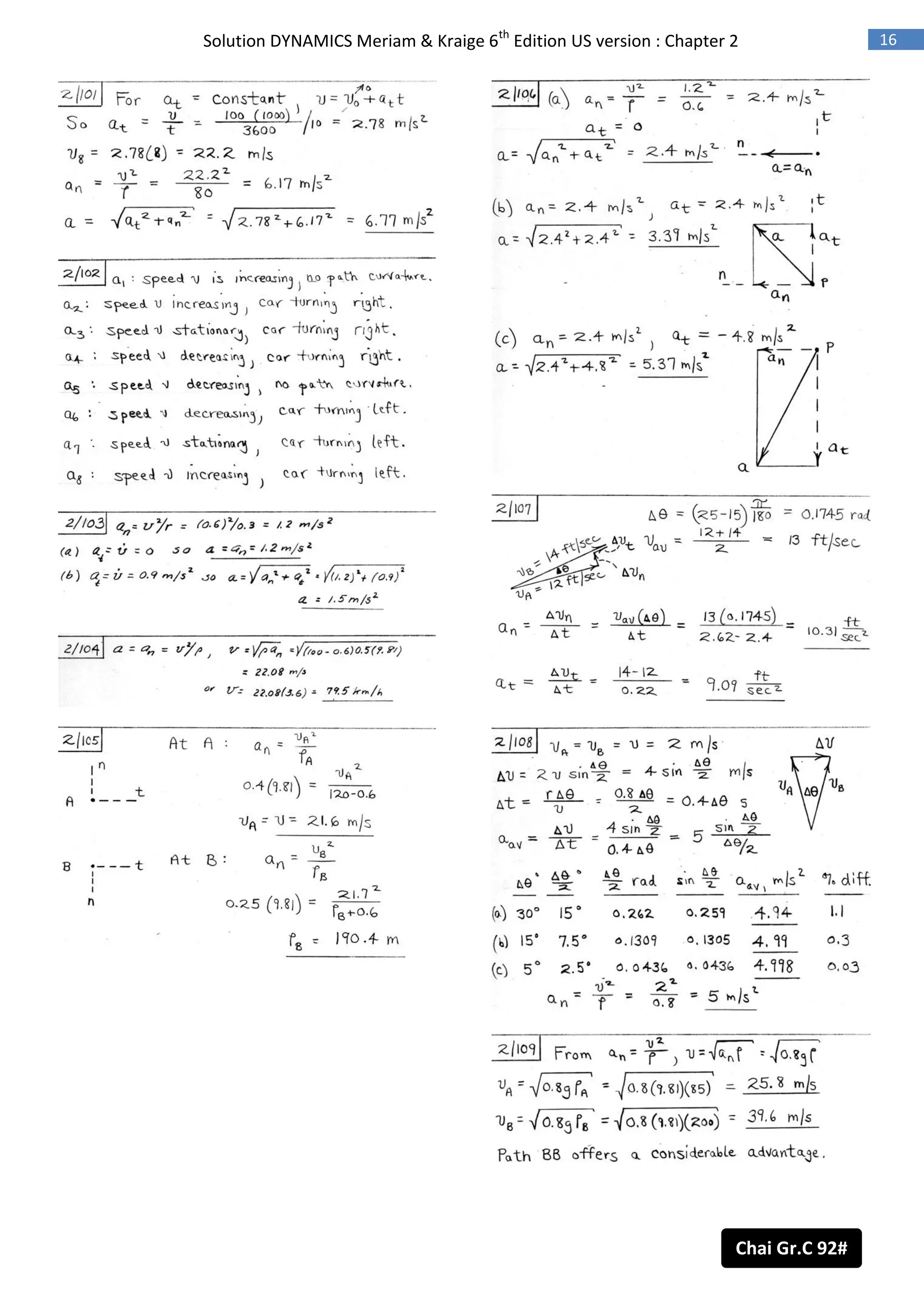 Dynamics 6th ed meriam solution | PDF