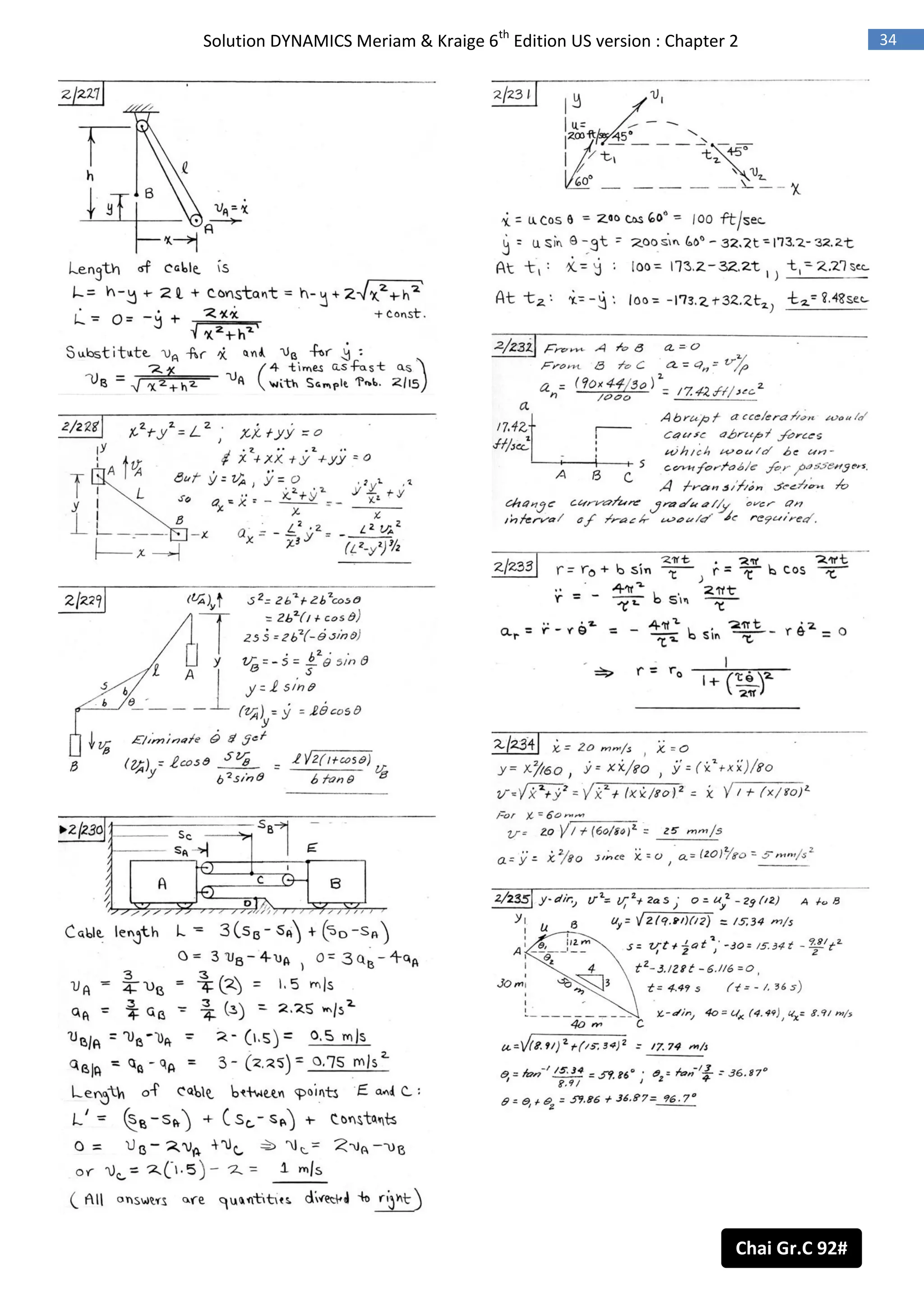 Dynamics 6th ed meriam solution | PDF | Physics | Science