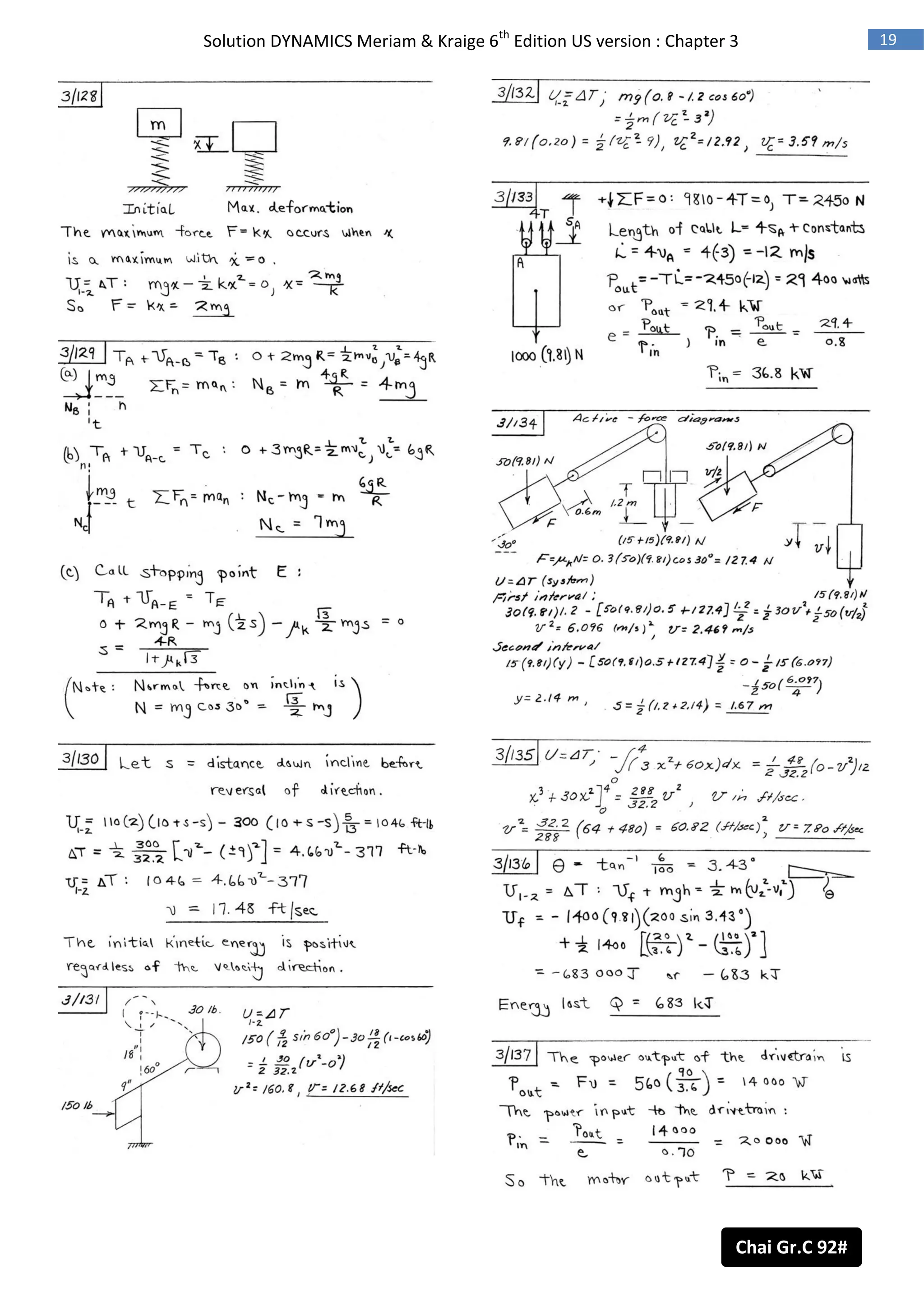 Dynamics 6th ed meriam solution | PDF