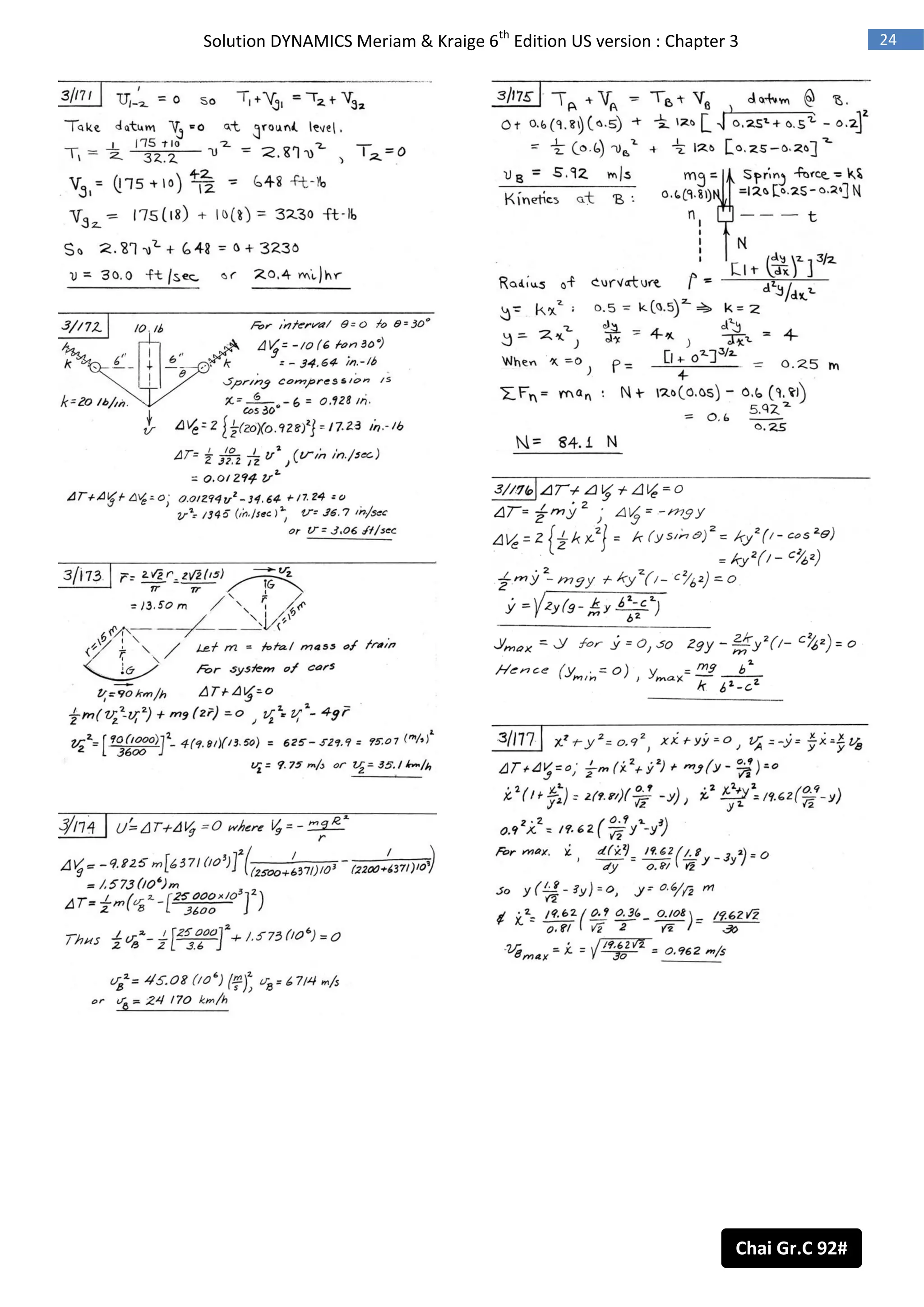 Dynamics 6th ed meriam solution | PDF