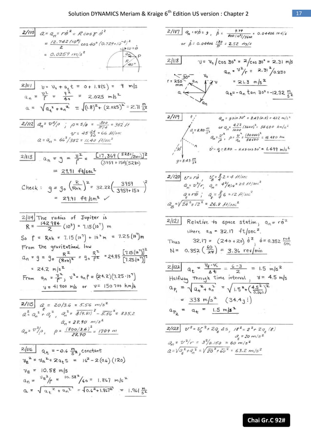 Dynamics 6th ed meriam solution | PDF | Physics | Science