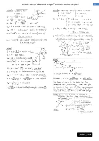 Dynamics 6th ed meriam solution | PDF