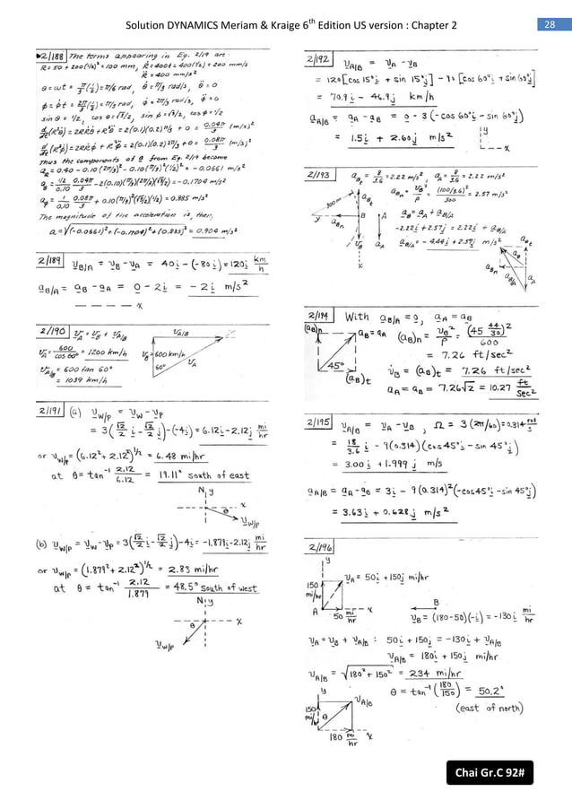 Dynamics 6th ed meriam solution | PDF | Physics | Science
