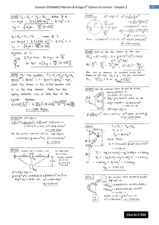 Dynamics 6th ed meriam solution | PDF