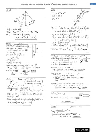 Dynamics 6th ed meriam solution | PDF