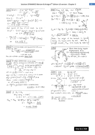 Dynamics 6th ed meriam solution | PDF