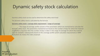 Dynamic safety stock calculation | PPTX | Stocks and Bonds | Personal ...