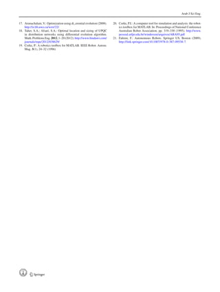 Dynamics and control of a robotic arm having four links | PDF