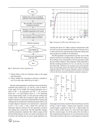 Dynamics and control of a robotic arm having four links | PDF