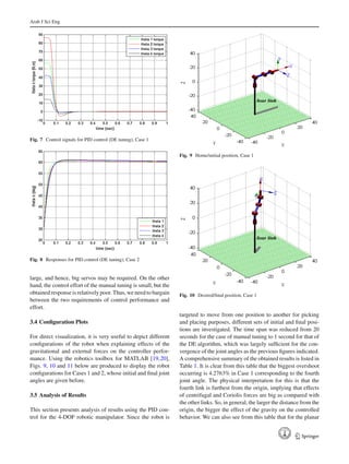 Dynamics and control of a robotic arm having four links | PDF