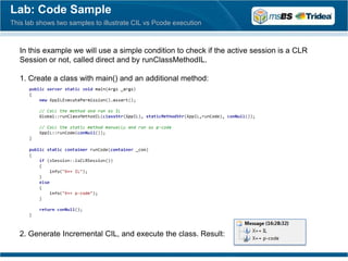Microsoft Dynamics AX 2012 - X++ Compiled to CIL | PPTX