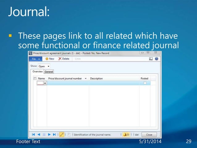 Dynamics ax 2012 development overview | PPTX