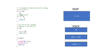 Dynamic scoping | PPT