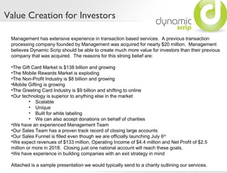 Dynamic scrip crowdfunder presentation 06.26.15